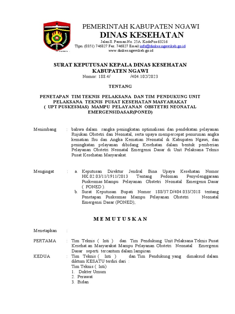 SK Dinkes Poned 2023 | PDF