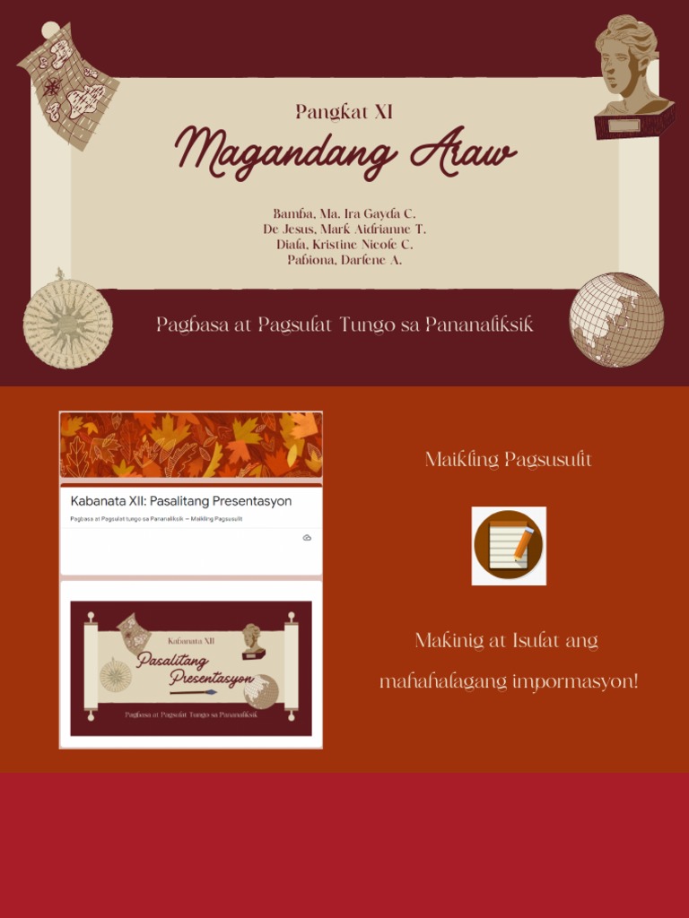 Kabanata 12 Pasalitang Presentasyon | PDF