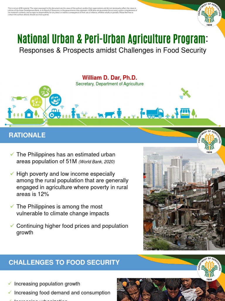 NUPAP: Enhancing Urban Food Security | PDF | Food Security | Urban ...