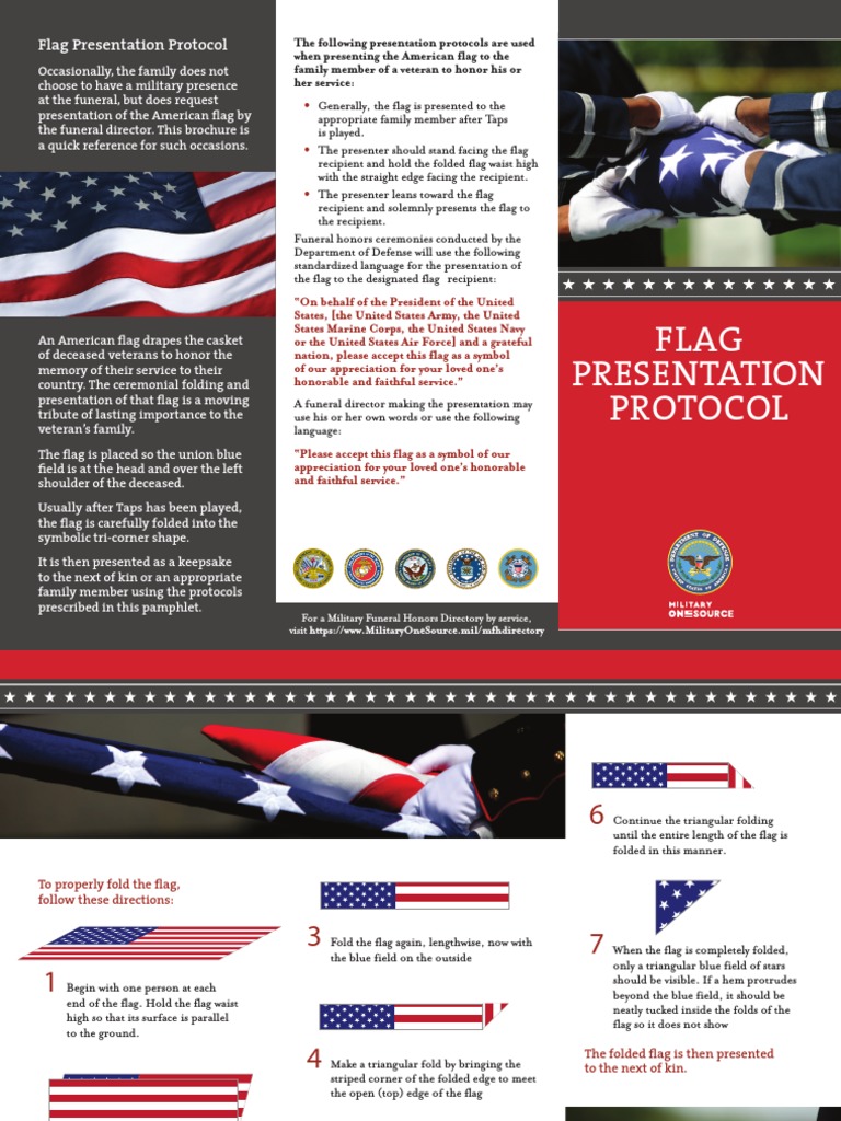 MFH FlagPresentationProtocol Brochure | PDF | Flag Of The United States ...