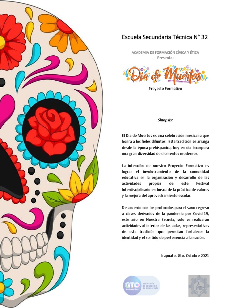Proyecto Formativo Día de Muertos Escuela Secundaria | PDF ...