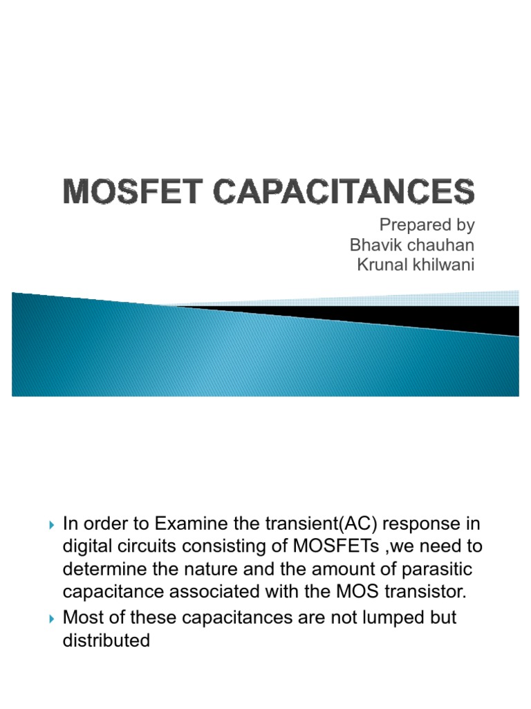 MOSFET Capacitance Analysis | PDF