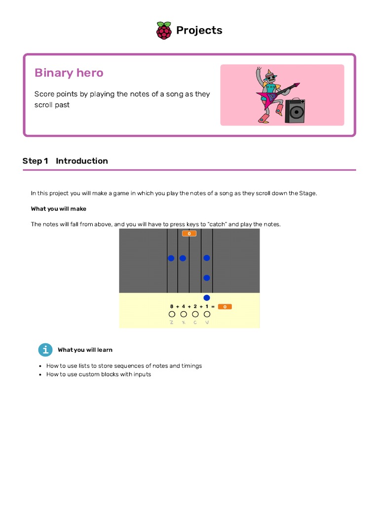 Binary Hero | Download Free PDF | Scratch (Programming Language) | Computing