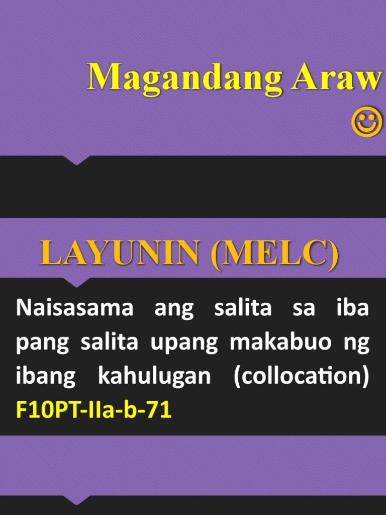 Filipino 10 Q2-W1 - L2 Kolokasyon | PDF