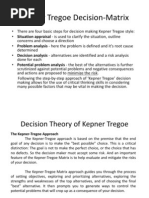 Kepner Tregoe Decision Making | PDF | Decision Making | Risk