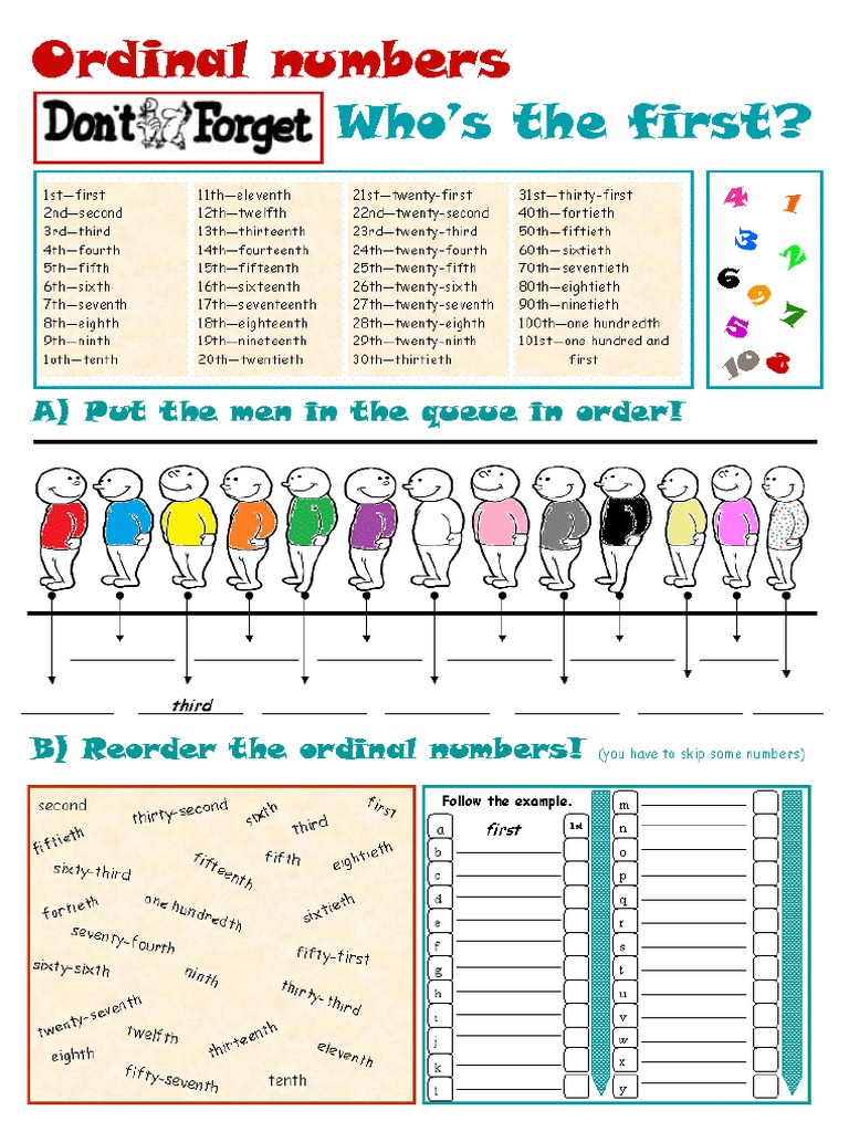 Day 17 - Ordinal Numbers | PDF