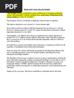 GSL Speech Samples For MUN | PDF | Refugee | Migrant Worker