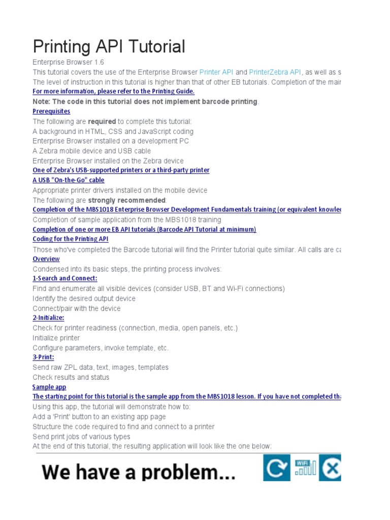 Zebra Printer Code | PDF