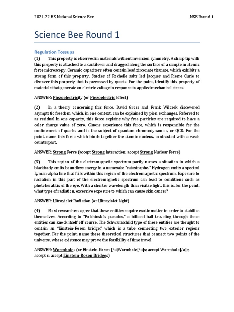 NSB Round 1 | PDF | Gear | Quantum Chromodynamics