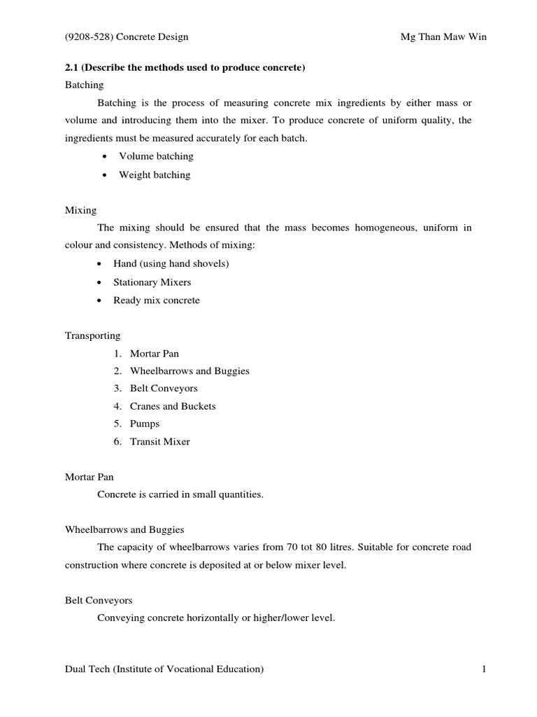 Unit 528 Concrete Design Task 2 | PDF | Concrete | Reinforced Concrete