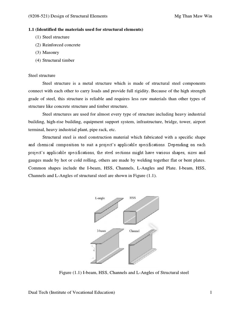 Unit 521 Design of Structural Elements Update | PDF | Concrete ...
