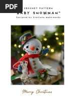 Free Copito Snowman Crochet Pattern | PDF | Crochet | Yarn