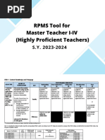 Annex A - PMES Tool For Proficient Teachers SY 2024-2025 | PDF ...