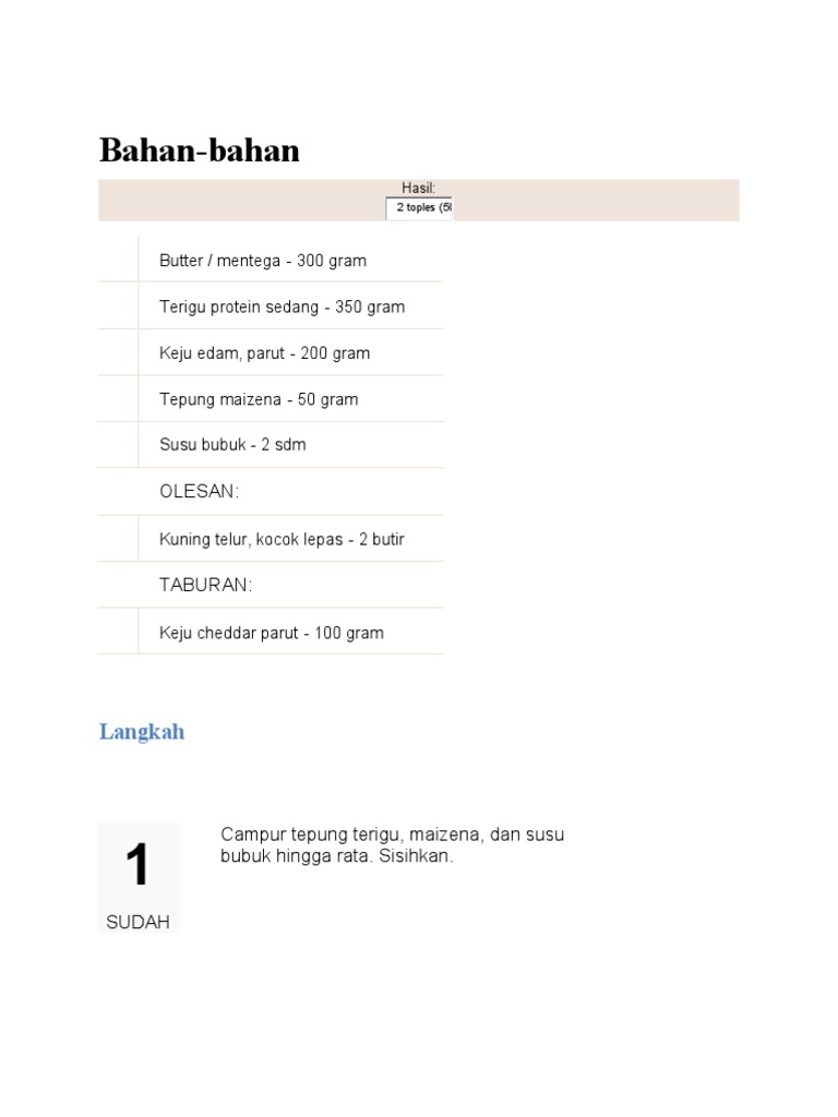 Kastengel Koki | PDF