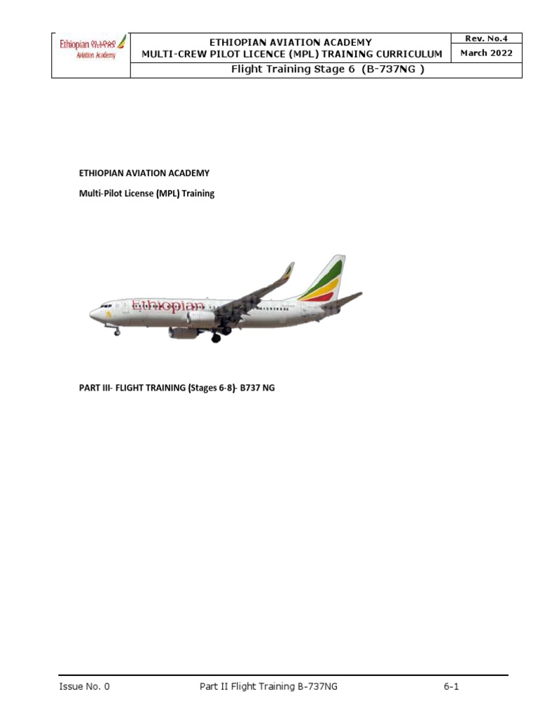 B-737NG MPL Training Stage 6 | PDF | Instrument Flight Rules | Takeoff
