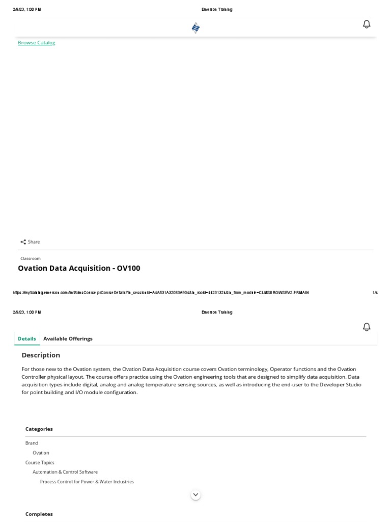 Ovation Data Acquisition Course Overview | PDF | Data Acquisition ...