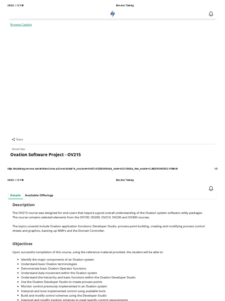 Ovation Software Project - OV215 | PDF | Software | System