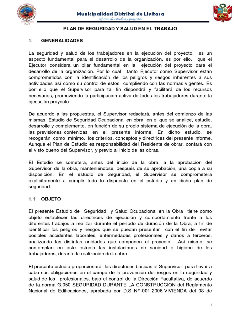15.4. Informe de Seguridad y Salud en El Trabajo | PDF | Planificación | Seguridad y salud ...