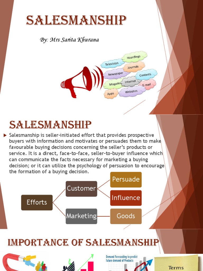 Salesmanship | PDF | Business | Self-Improvement