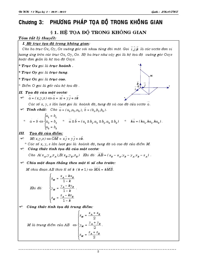 BTHH 12 Chuong3 2021 Cs1 | PDF