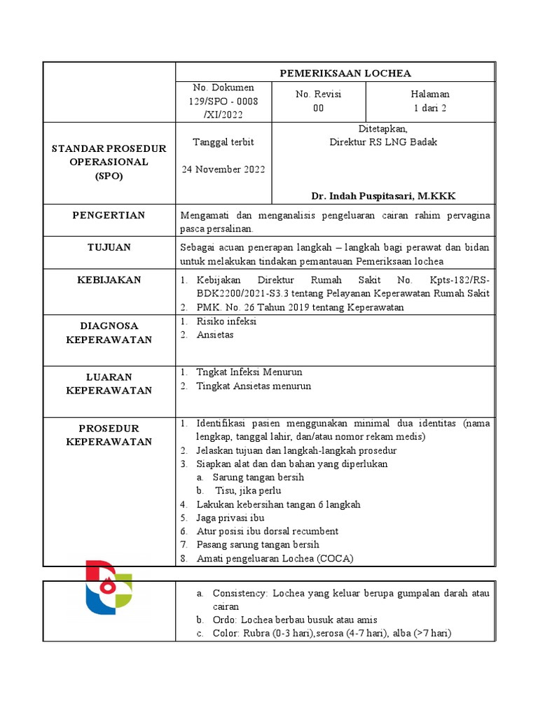 129-Pemeriksaan Lochea | PDF