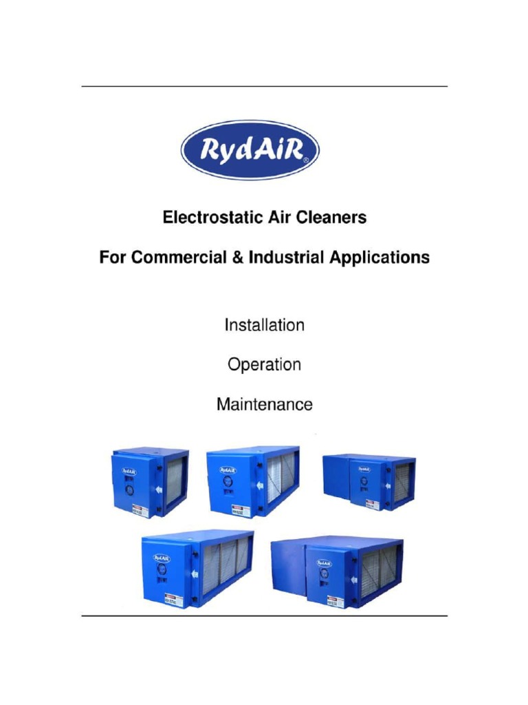 RYDAIR RY & RB Operation Manual 2010 | PDF