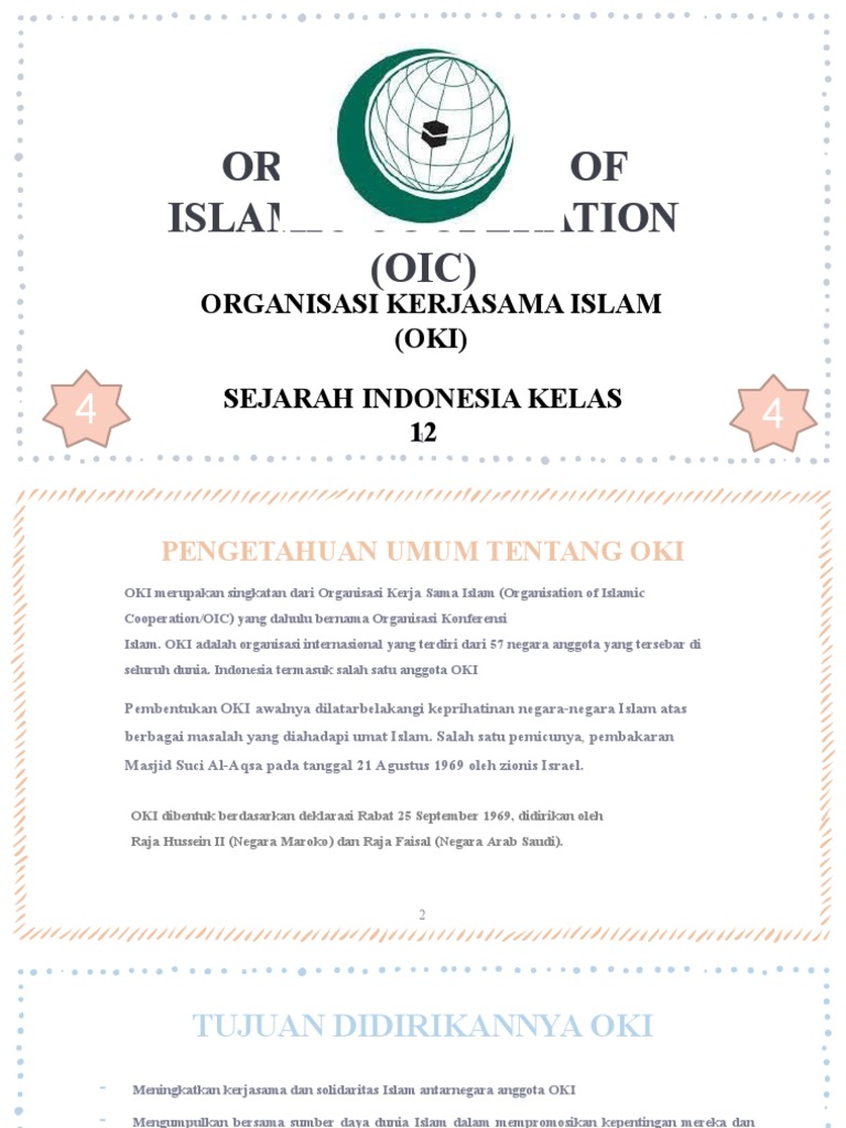 Organisasi Kerjasama Islam (OKI) | PDF