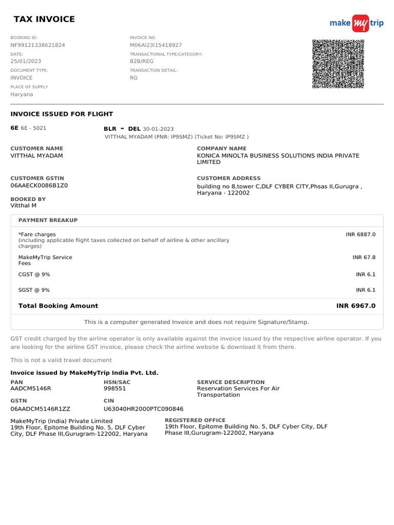 Flights Sample Invoice | PDF | Invoice | Economies