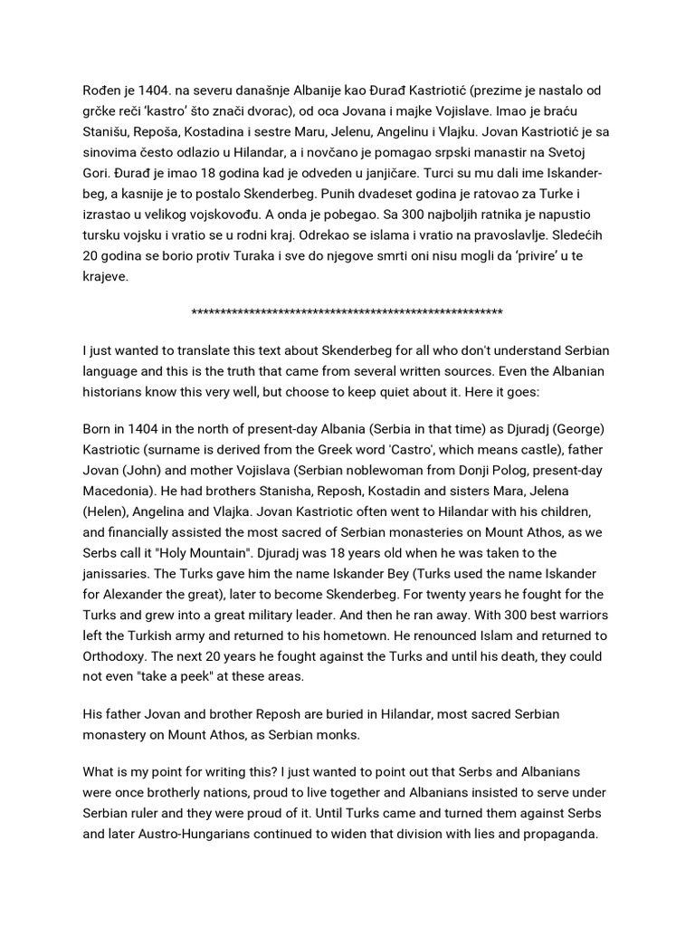 Skenderbeg Pdf Balkans Southern Europe