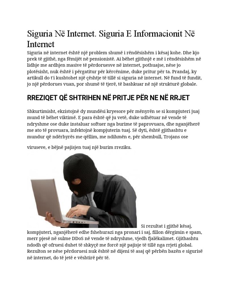 Siguria Në Internet | PDF