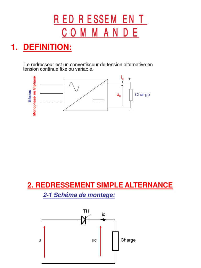Redressement Commandé | PDF | Redresseur | Composants électriques