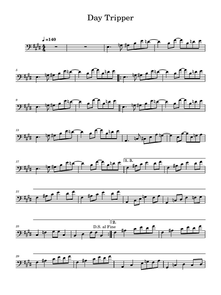 Day - Tripper BASS | PDF