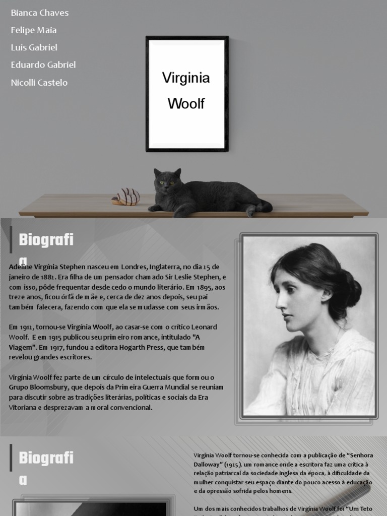 Presentation Virginia Woolf | PDF | Virgínia Woolf