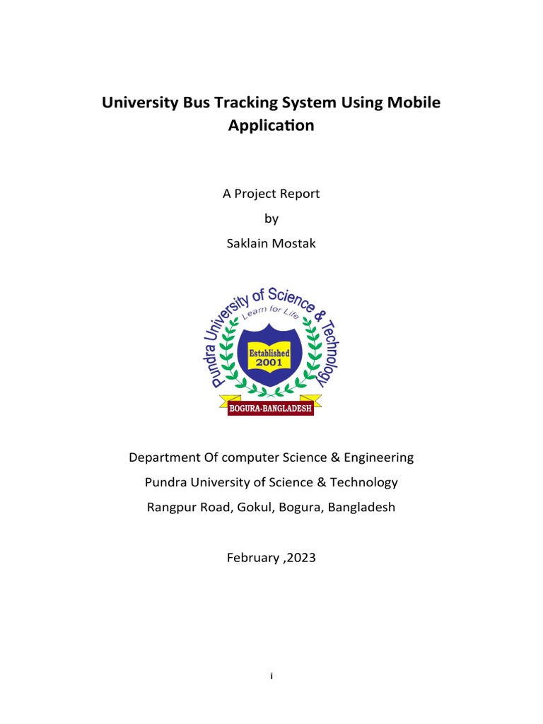 University Bus Tracking System Using Mobile Application | PDF | Android (Operating System) | Ios