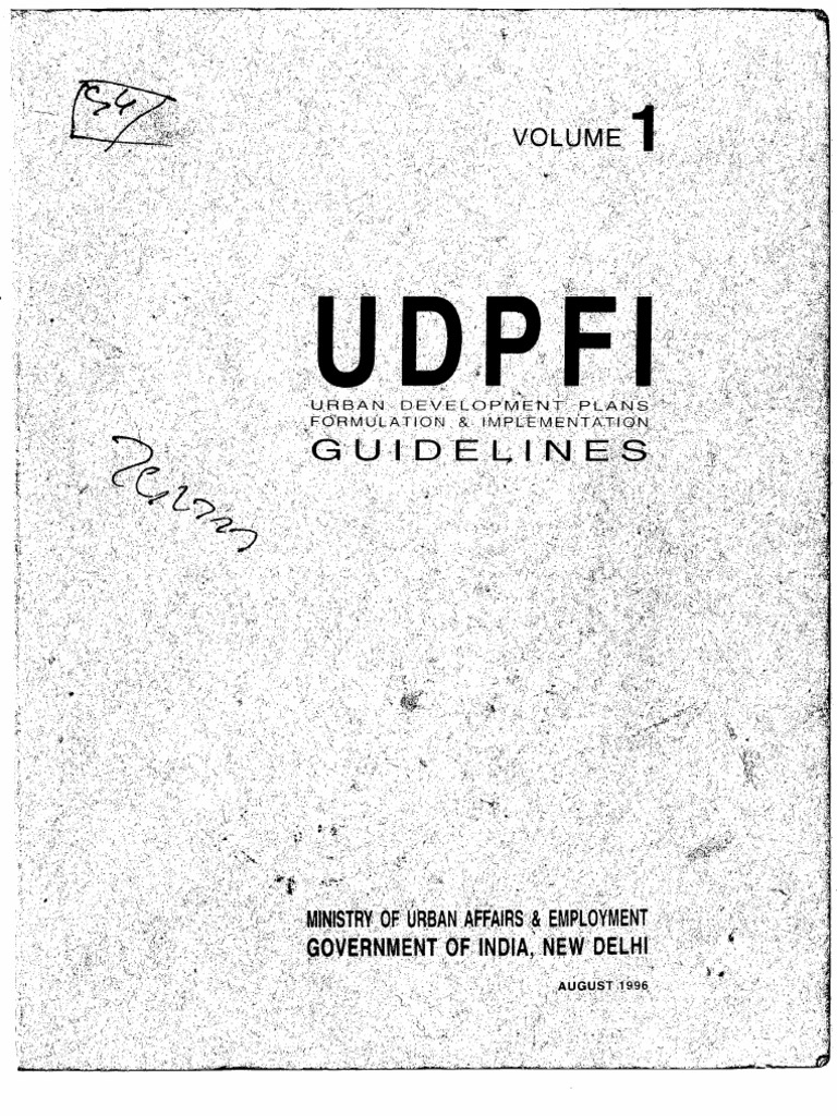 UDPFI Guidelines - Vol I - Urban Development Plan Formulation ...