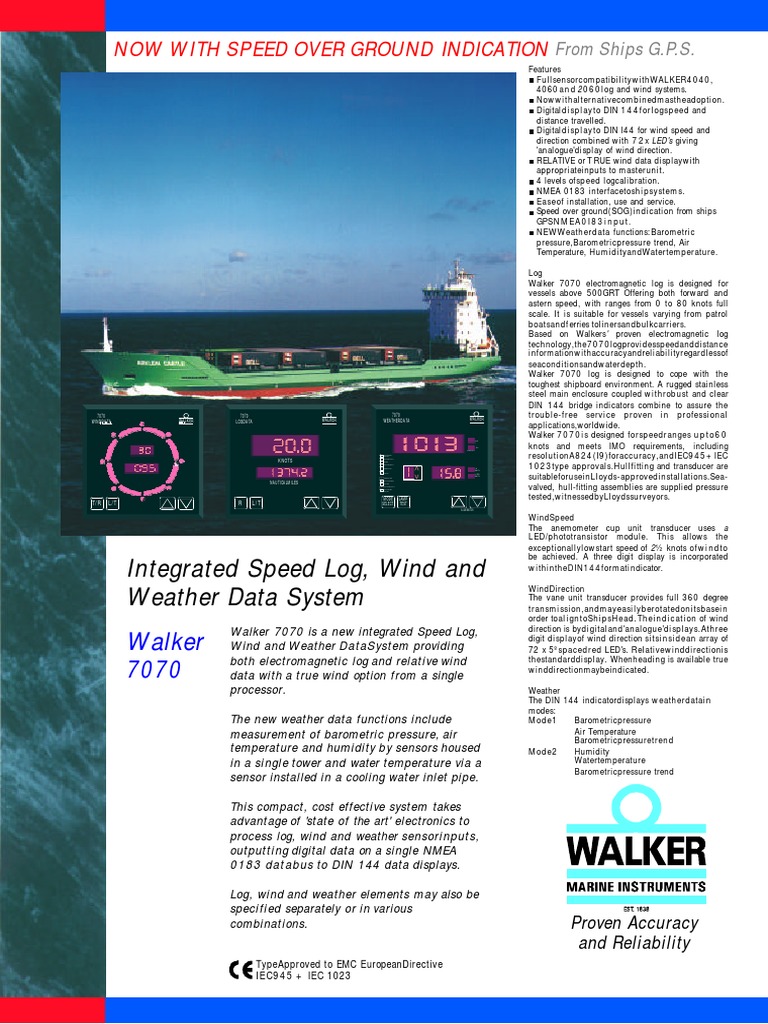 Walker 7070 | Download Free PDF | Wind Speed | Equipment