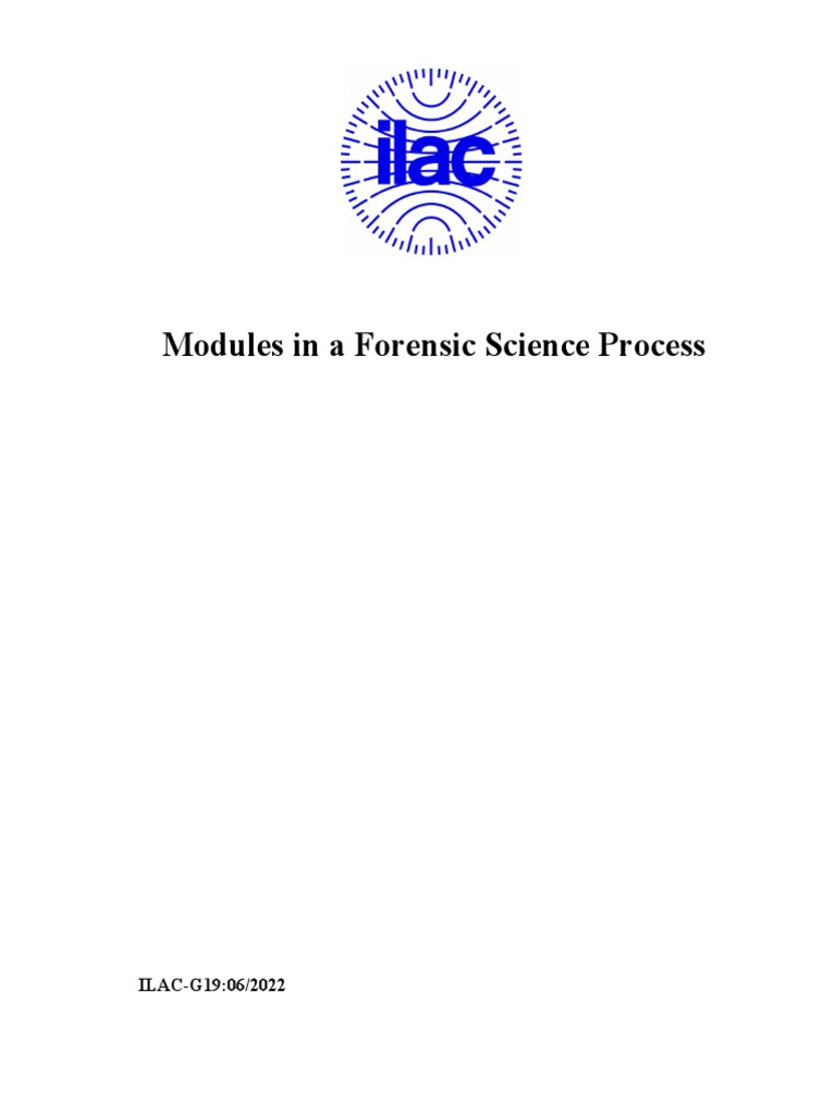 Ilac G19 06 2022 | PDF | Verification And Validation | Forensic Science