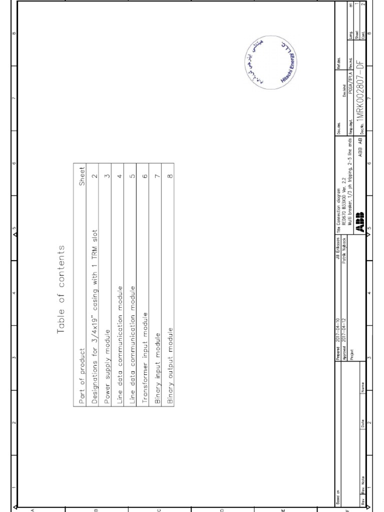 RED670 2.2 B33 Connection Diagram | PDF