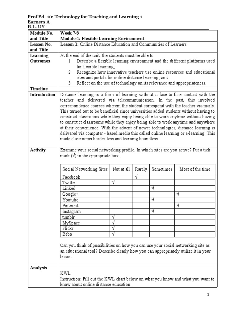Course Pack Prof Ed. 10 Module 4 | PDF
