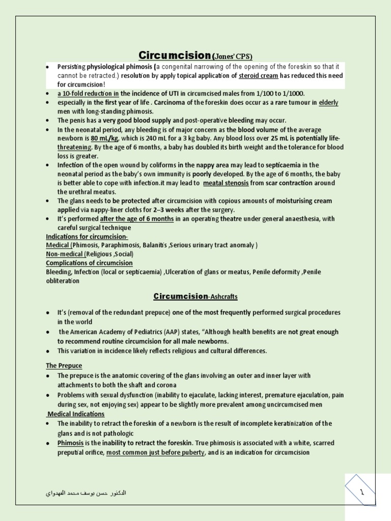 Circumcision | PDF | Circumcision | Medical Specialties