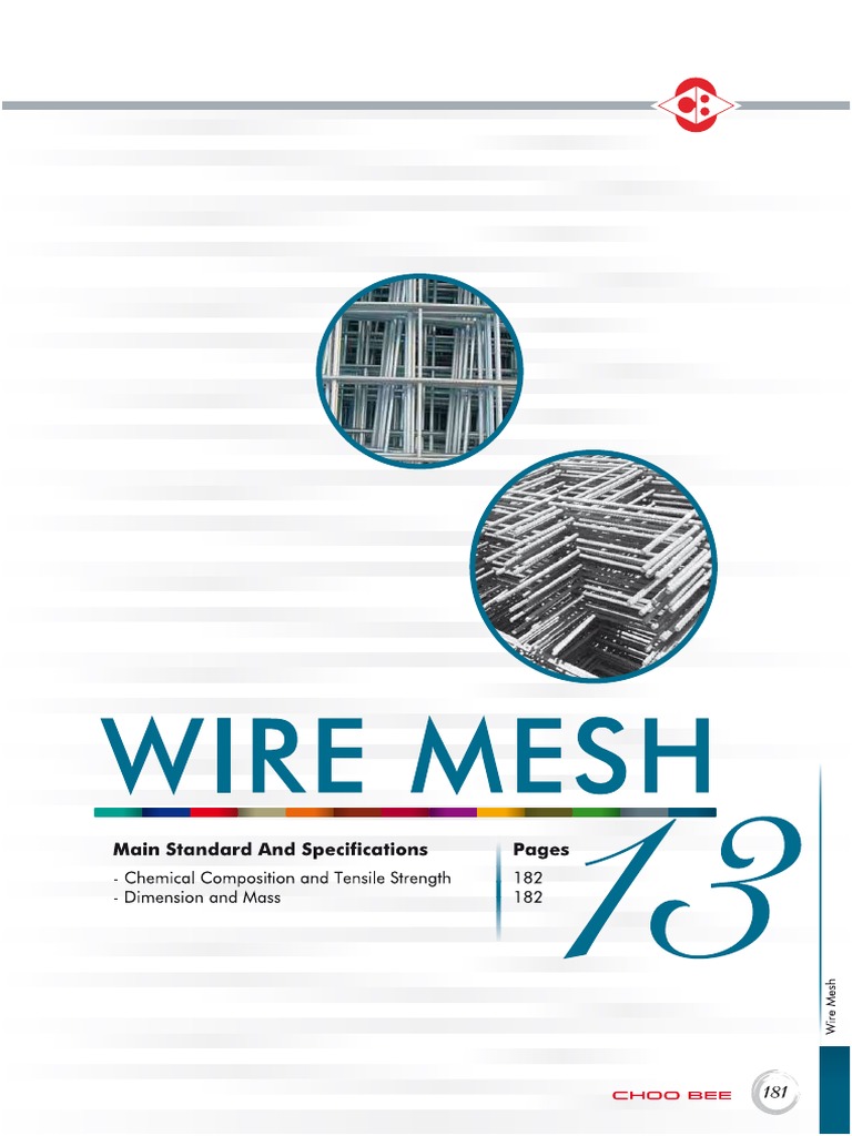 Steel Wire Mesh Testing Requirements | PDF | Structural Engineering ...