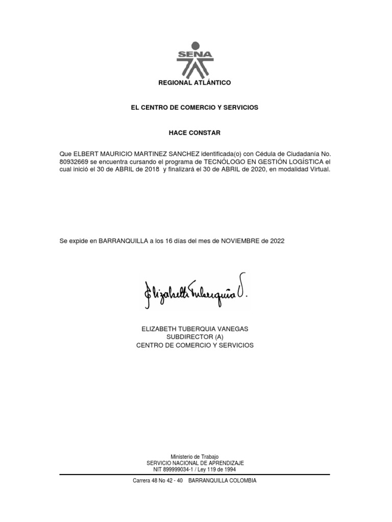 Constancia Virtual | PDF