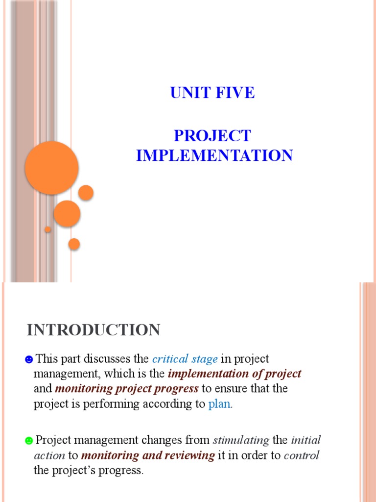 Project Implementation Essentials | PDF | Project Management | Risk