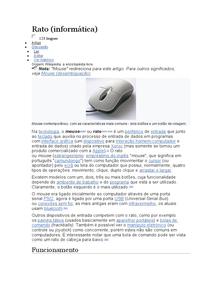 Rato | PDF | Informática | Programas