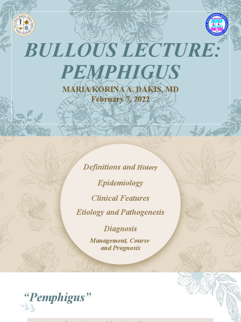 Pemphigus Lecture | PDF | Epidermis | Skin