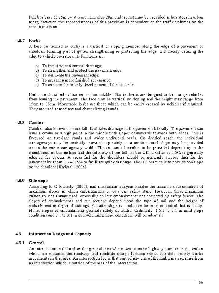 Intersection Design | PDF | Traffic | Intersection (Road)