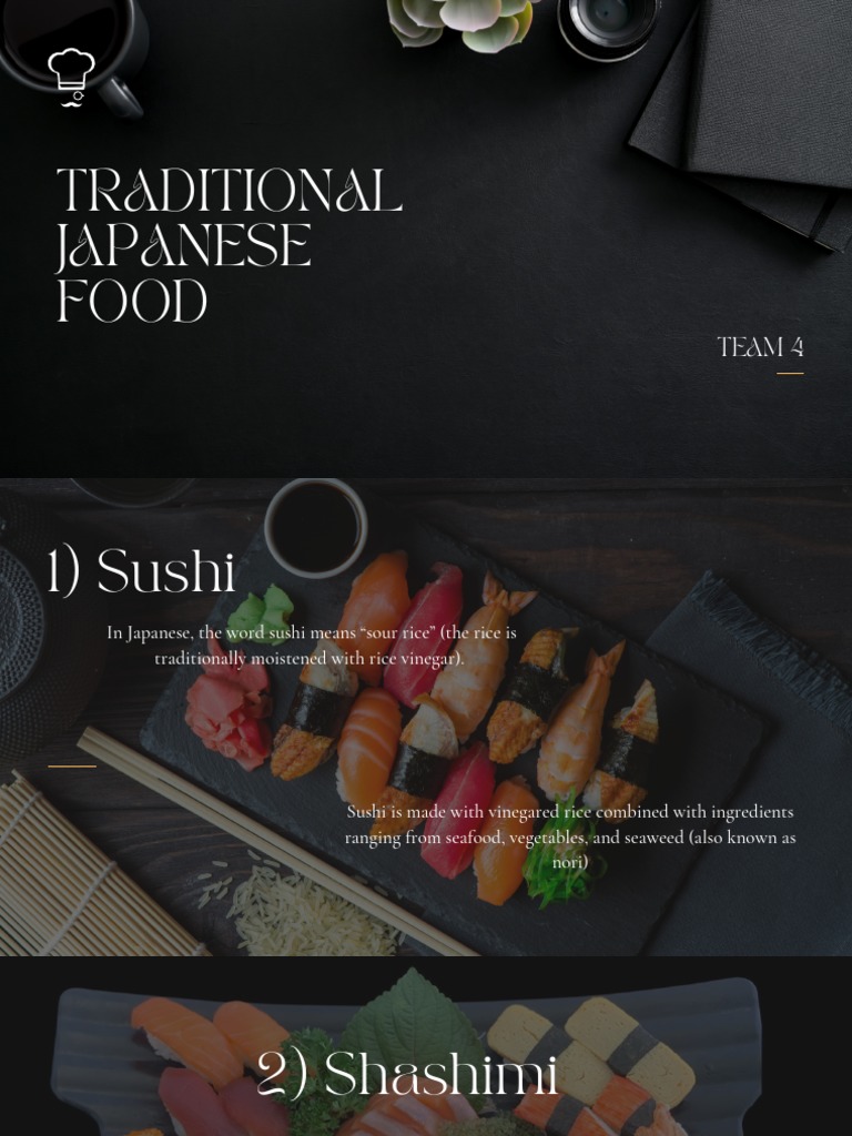Japanese Food Presentation | PDF | Japanese Cuisine | Sushi