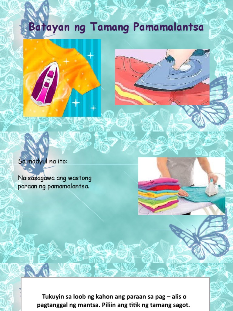 HE M3 Batayan NG Tamang Pamamalantsa | PDF