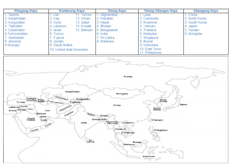Map of Asia | PDF