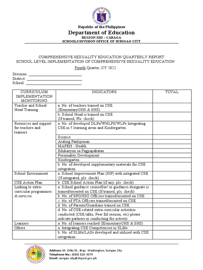 CSE Report Template | PDF